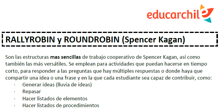 Rallyrobin y Roundrobin | educarchile